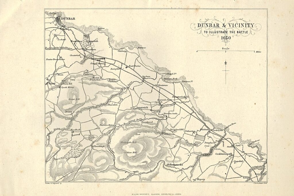 Antique Map, Dunbar & Vicinity, 1880 • Antiche Curiosità